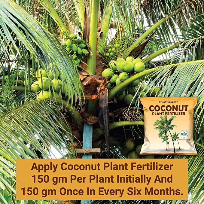 TrustBasket Coconut Plant Fertilizer (450 gm) - Set of 20 | PlantPik.com